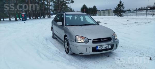 Grey Subaru Impreza 2005 in Riga, with an engine capacity of 2.00 L and mileage of 166 thousand km for 2700 €, photo 1 on AUTOMOTO.COM.LV