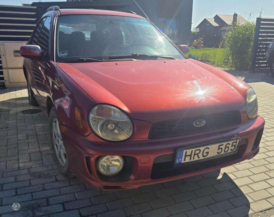 Sarkans Subaru Impreza 2001 Kauņa, ar dzinēja tilpumu 1.99 L un nobraukumu 350 tūkst. km par 500 €, foto 1 vietnē AUTOMOTO.COM.LV
