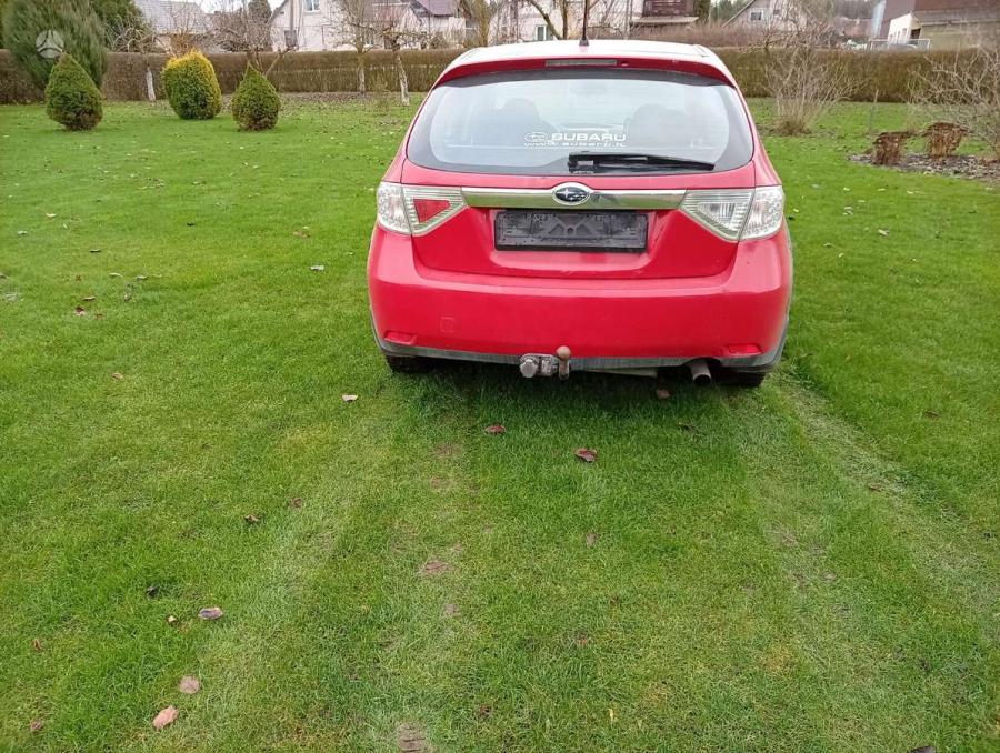 Red Subaru Impreza 2008 in Pasvalys, with an engine capacity of 1.99 L and mileage of 343 thousand km for 1750 €, photo 3 on AUTOMOTO.COM.LV