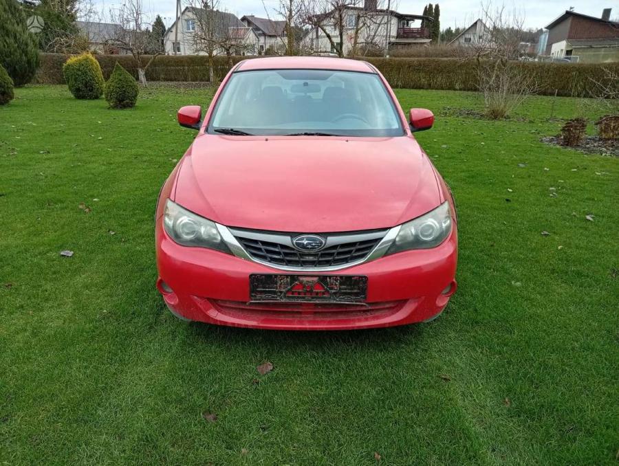 Red Subaru Impreza 2008 in Pasvalys, with an engine capacity of 1.99 L and mileage of 343 thousand km for 1750 €, photo 4 on AUTOMOTO.COM.LV