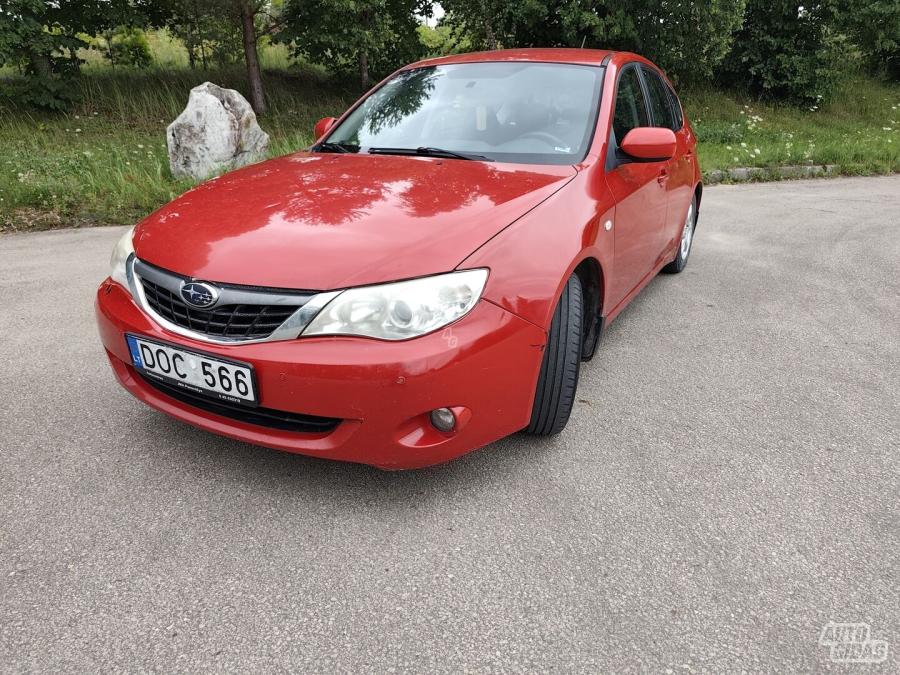 Sarkans Subaru Impreza 2008 Akmenė, ar dzinēja tilpumu 1.50 L un nobraukumu 419 tūkst. km par 1145 €, foto 1 vietnē AUTOMOTO.COM.LV