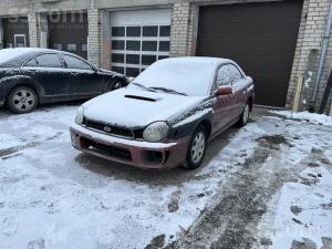 Red Subaru Impreza 2000 in Talsi, with an engine capacity of 2.00 L and mileage of 215 thousand km for 1200 €, photo  on AUTOMOTO.COM.LV