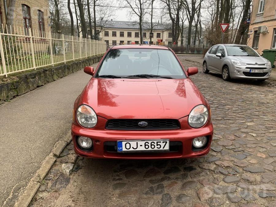 Red Subaru Impreza 2001 in Riga, with an engine capacity of 2.00 L and mileage of 277 thousand km for 3500 €, photo 3 on AUTOMOTO.COM.LV