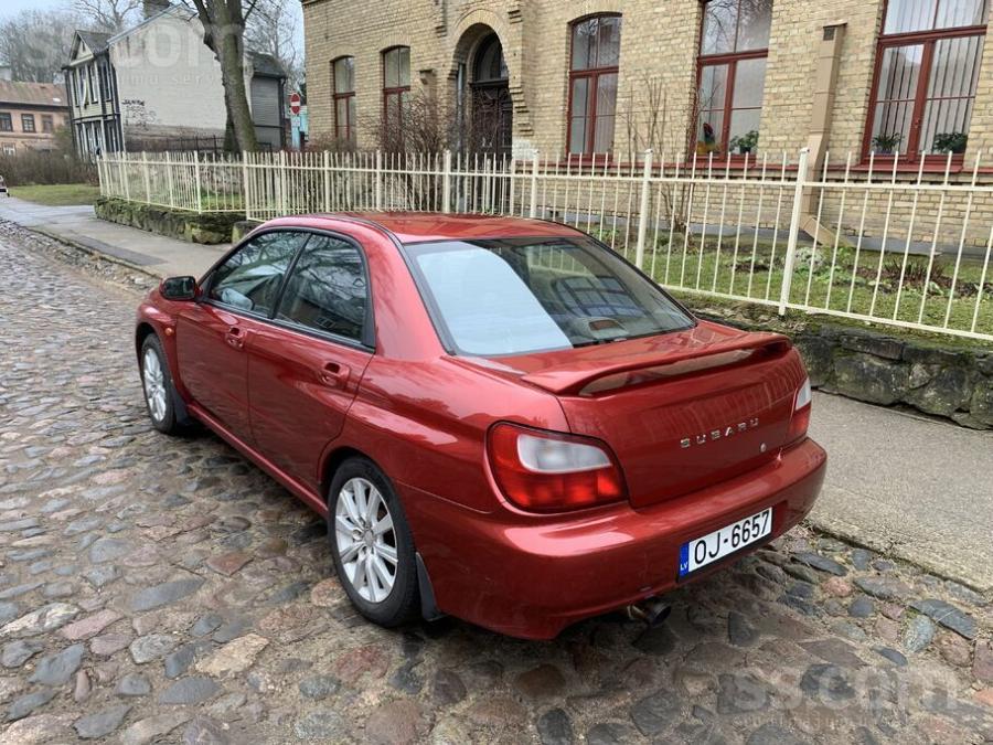 Red Subaru Impreza 2001 in Riga, with an engine capacity of 2.00 L and mileage of 277 thousand km for 3500 €, photo 6 on AUTOMOTO.COM.LV