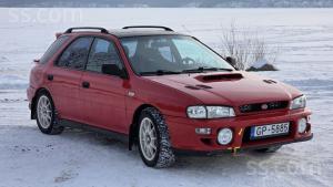 Sarkans Subaru Impreza 1996 Rīga, ar dzinēja tilpumu 2.00 L un nobraukumu 342 tūkst. km par 9500 €, foto 2 vietnē AUTOMOTO.COM.LV