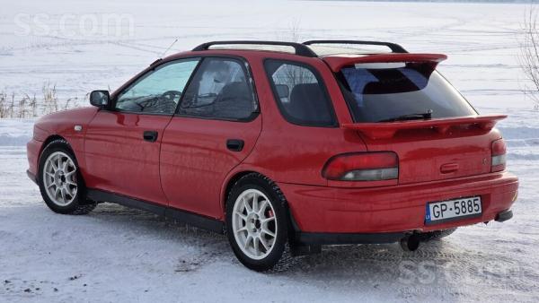 Sarkans Subaru Impreza 1996 Rīga, ar dzinēja tilpumu 2.00 L un nobraukumu 343 tūkst. km par 8000 €, foto 4 vietnē AUTOMOTO.COM.LV