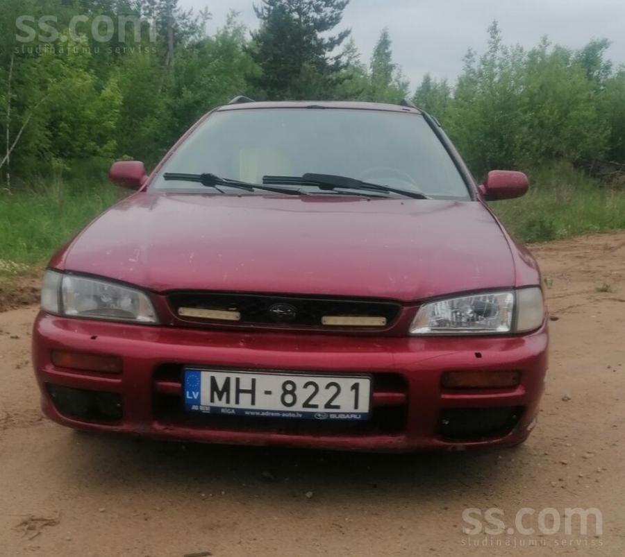 Красный Субару Импреза 1999 в Лудза, объемом двигателя 2.00 л и пробегом 391 тыс. км за 750 €, фото 6 на AUTOMOTO.COM.LV