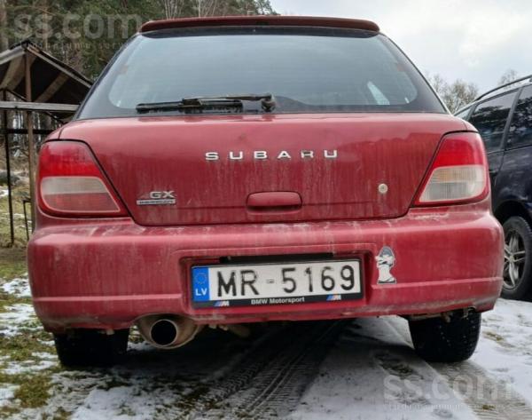 Sarkans Subaru Impreza 2002 Preiļi, ar dzinēja tilpumu 2.00 L un nobraukumu 356 tūkst. km par 1150 €, foto 5 vietnē AUTOMOTO.COM.LV
