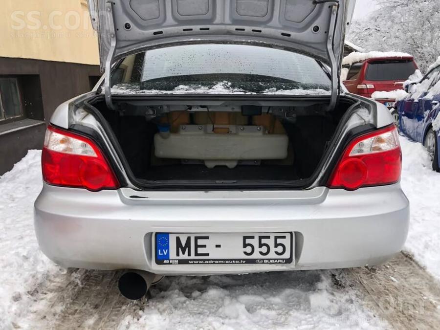Subaru Impreza 2003 in Riga, with an engine capacity of 2.50 L and mileage of 93 thousand km for 18555 €, photo 8 on AUTOMOTO.COM.LV