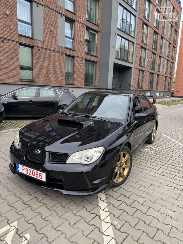 Black Subaru Impreza WRX 2006 in Klaipeda, with an engine capacity of 2.50 L and mileage of 280 thousand km for 6200 €, photo 1 on AUTOMOTO.COM.LV