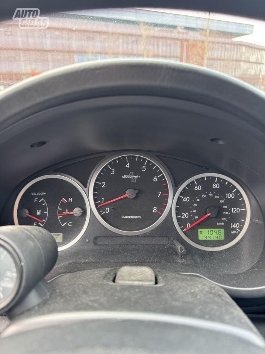 Black Subaru Impreza WRX 2006 in Klaipeda, with an engine capacity of 2.50 L and mileage of 280 thousand km for 6200 €, photo 11 on AUTOMOTO.COM.LV