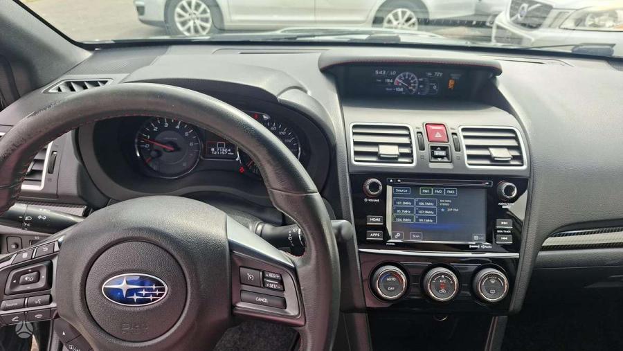 Black Subaru Impreza WRX 2018 in Kaunas, with an engine capacity of 2.00 L and mileage of 195 thousand km for 13900 €, photo 22 on AUTOMOTO.COM.LV