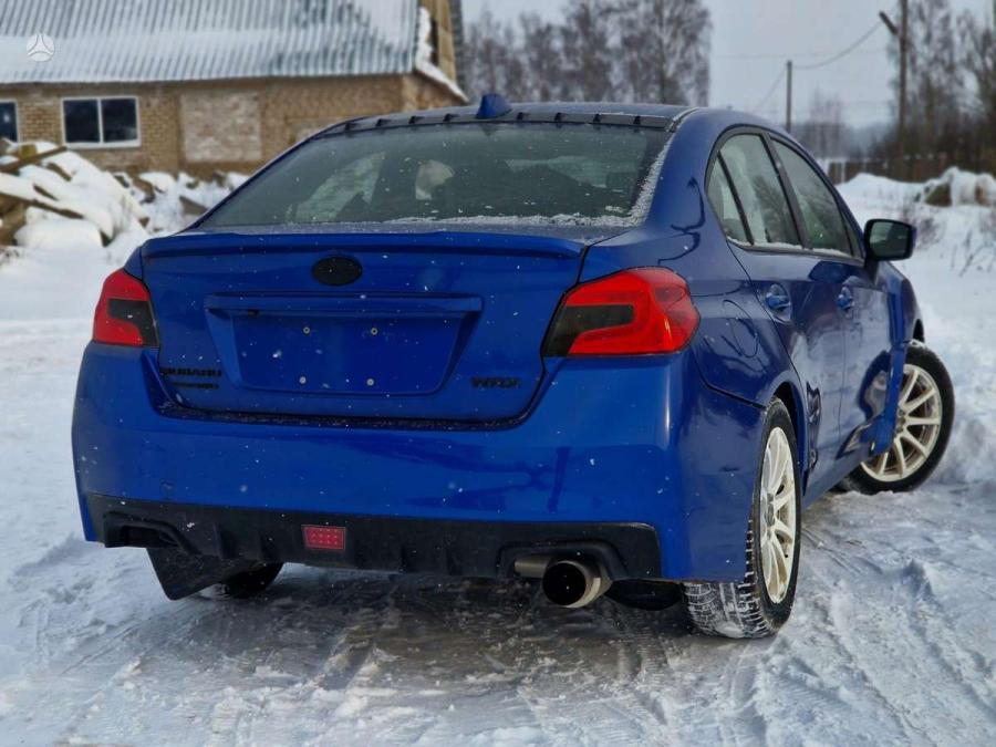 Blue Subaru Impreza WRX 2015 in Vilnius, with an engine capacity of 2.00 L and mileage of 85 thousand km for 10200 €, photo 8 on AUTOMOTO.COM.LV