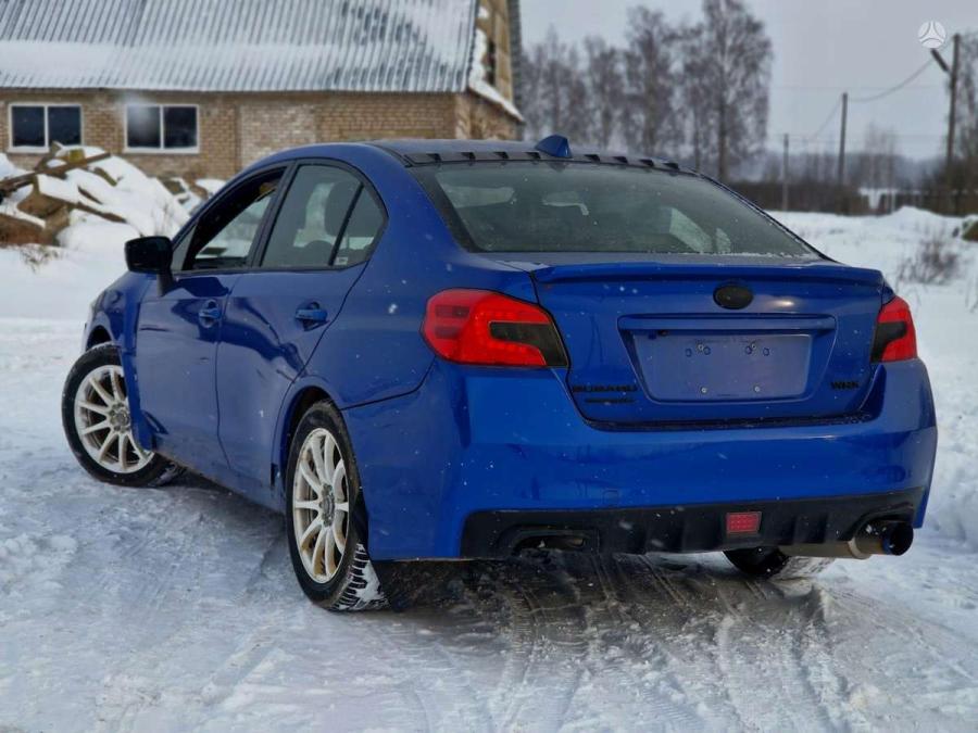 Blue Subaru Impreza WRX 2015 in Vilnius, with an engine capacity of 2.00 L and mileage of 85 thousand km for 10200 €, photo 9 on AUTOMOTO.COM.LV