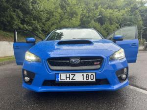 Blue Subaru Impreza WRX 2015 in Vilnius, with an engine capacity of 2.46 L and mileage of 132 thousand km for 17000 €, photo 17 on AUTOMOTO.COM.LV