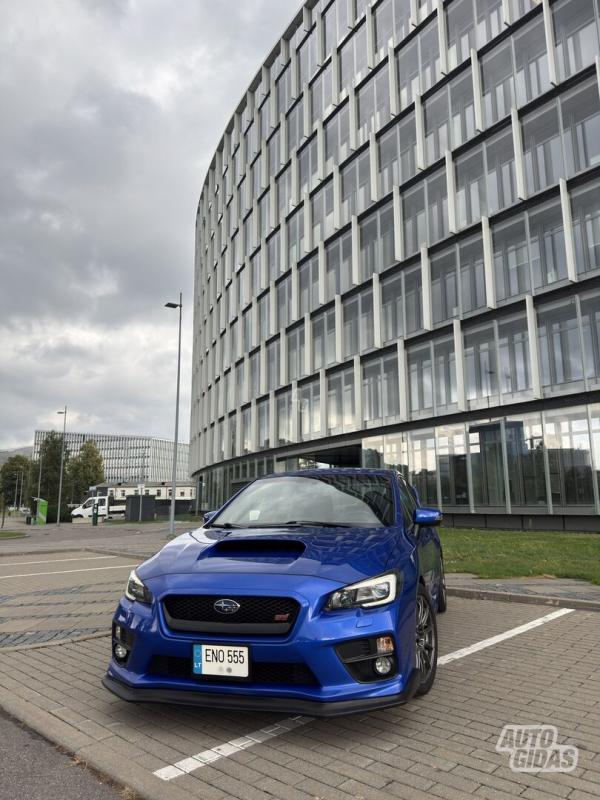 Blue Subaru Impreza WRX 2016 in Vilnius, with an engine capacity of 2.50 L and mileage of 94 thousand km for 23990 €, photo 3 on AUTOMOTO.COM.LV