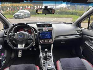 Blue Subaru Impreza WRX 2016 in Vilnius, with an engine capacity of 2.50 L and mileage of 94 thousand km for 23990 €, photo 9 on AUTOMOTO.COM.LV