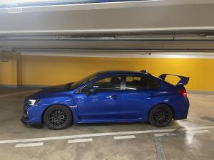 Blue Subaru Impreza WRX 2016 in Vilnius, with an engine capacity of 2.50 L and mileage of 94 thousand km for 23990 €, photo 11 on AUTOMOTO.COM.LV