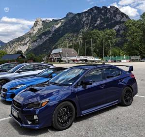Blue Subaru Impreza WRX 2017 in Vilnius, with an engine capacity of 2.00 L and mileage of 129 thousand km for 14900 €, photo  on AUTOMOTO.COM.LV