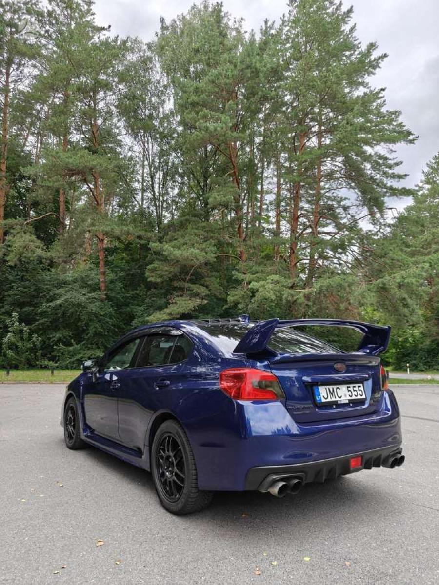 Blue Subaru Impreza WRX 2017 in Vilnius, with an engine capacity of 2.00 L and mileage of 129 thousand km for 14900 €, photo 8 on AUTOMOTO.COM.LV