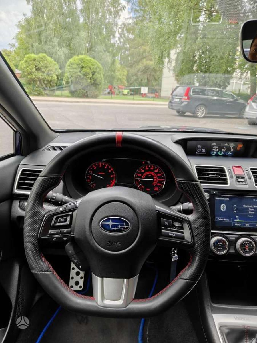 Blue Subaru Impreza WRX 2017 in Vilnius, with an engine capacity of 2.00 L and mileage of 129 thousand km for 14900 €, photo 9 on AUTOMOTO.COM.LV