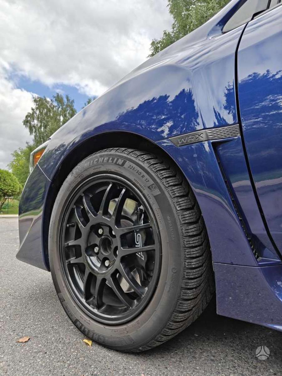 Blue Subaru Impreza WRX 2017 in Vilnius, with an engine capacity of 2.00 L and mileage of 129 thousand km for 14900 €, photo 13 on AUTOMOTO.COM.LV