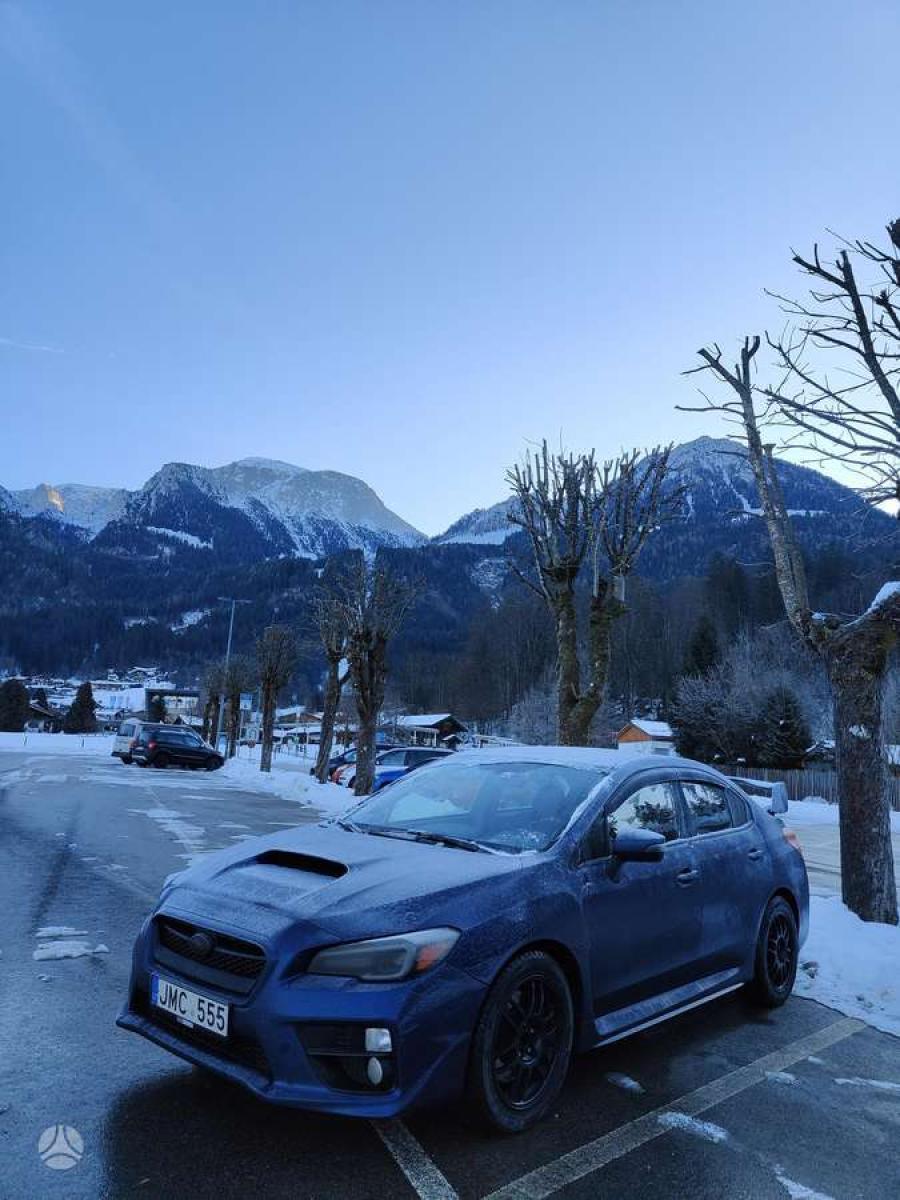 Blue Subaru Impreza WRX 2017 in Vilnius, with an engine capacity of 2.00 L and mileage of 129 thousand km for 14900 €, photo 16 on AUTOMOTO.COM.LV