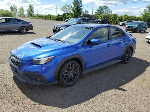 Blue Subaru Impreza WRX 2023 in Panevezys, with an engine capacity of 2.40 L and mileage of 57 thousand km for 12600 €, photo 1 on AUTOMOTO.COM.LV