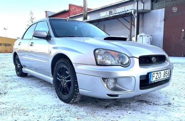 Grey Subaru Impreza WRX 2005 in Panevezys, with an engine capacity of 1.99 L and mileage of 195 thousand km for 7500 €, photo 1 on AUTOMOTO.COM.LV