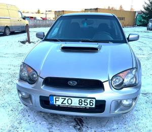 Grey Subaru Impreza WRX 2005 in Panevezys, with an engine capacity of 1.99 L and mileage of 195 thousand km for 7500 €, photo 2 on AUTOMOTO.COM.LV