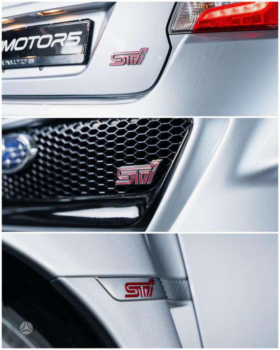 Grey Subaru Impreza WRX 2016 in Vilnius, with an engine capacity of 2.46 L and mileage of 163 thousand km for 20999 €, photo 13 on AUTOMOTO.COM.LV