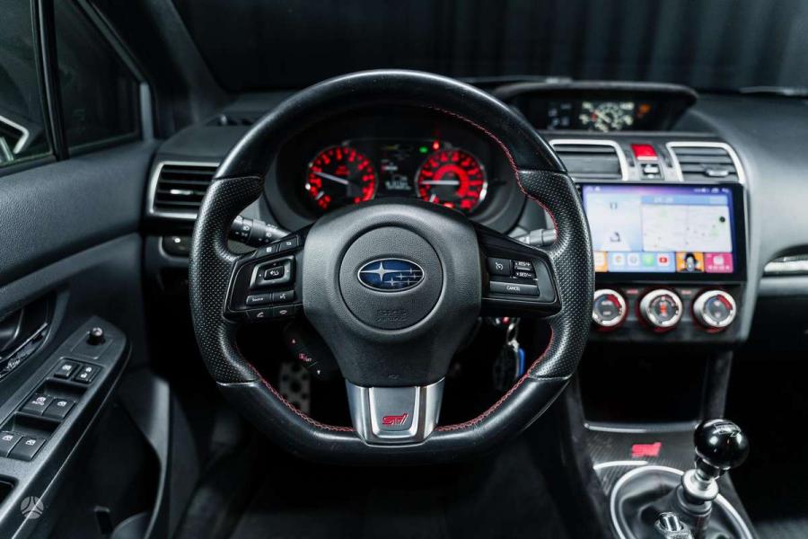 Grey Subaru Impreza WRX 2016 in Vilnius, with an engine capacity of 2.46 L and mileage of 163 thousand km for 20999 €, photo 21 on AUTOMOTO.COM.LV