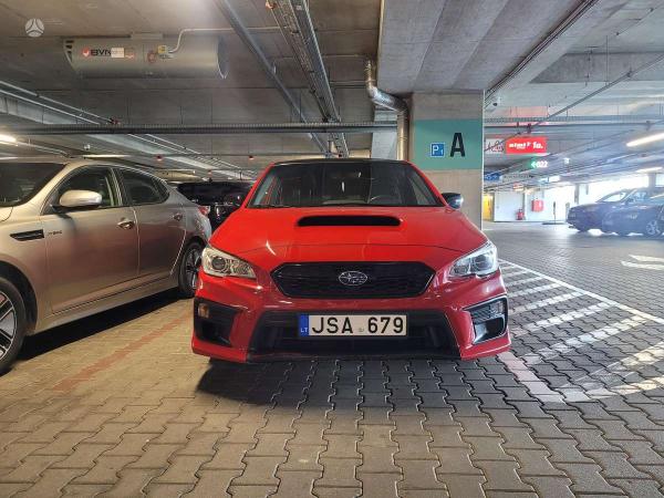 Red Subaru Impreza WRX 2018 in Vilnius, with an engine capacity of 2.00 L and mileage of 71 thousand km for 13999 €, photo 3 on AUTOMOTO.COM.LV