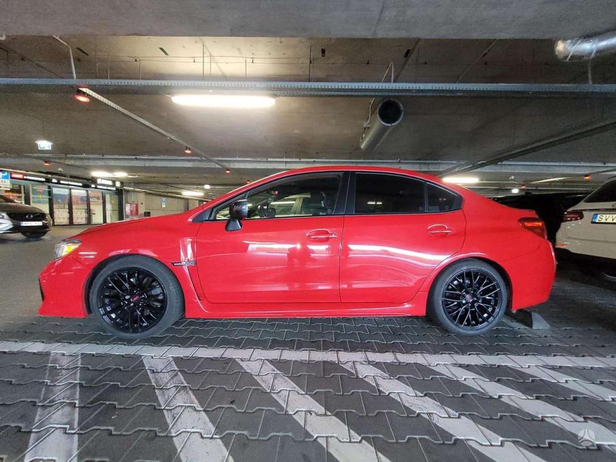 Red Subaru Impreza WRX 2018 in Vilnius, with an engine capacity of 2.00 L and mileage of 71 thousand km for 13999 €, photo 5 on AUTOMOTO.COM.LV