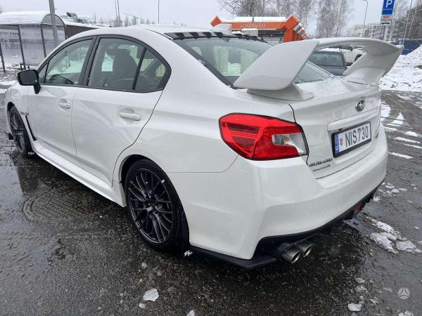 White Subaru Impreza WRX 2017 in Vilnius, with an engine capacity of 2.47 L and mileage of 84 thousand km for 25300 €, photo 2 on AUTOMOTO.COM.LV