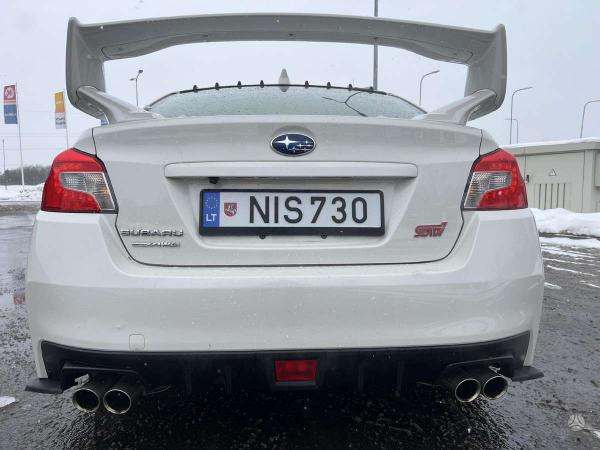 White Subaru Impreza WRX 2017 in Vilnius, with an engine capacity of 2.47 L and mileage of 84 thousand km for 25300 €, photo 10 on AUTOMOTO.COM.LV