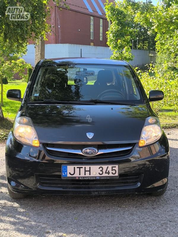 Black Subaru Justy 2007 in Klaipeda, with an engine capacity of 1.00 L and mileage of 202 thousand km for 1299 €, photo 1 on AUTOMOTO.COM.LV