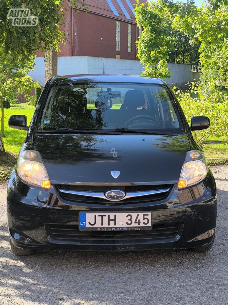 Black Subaru Justy 2007 in Klaipeda, with an engine capacity of 1.00 L and mileage of 202 thousand km for 1299 €, photo 1 on AUTOMOTO.COM.LV