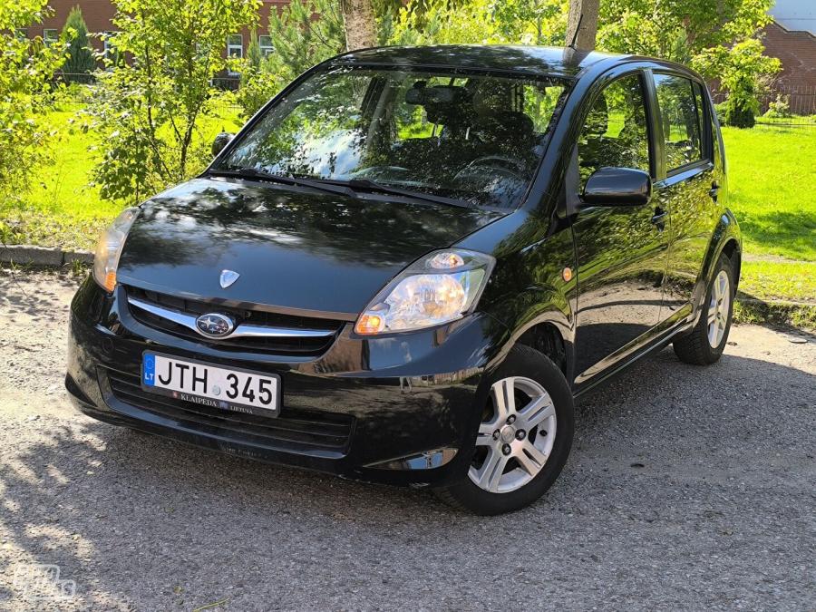Black Subaru Justy 2007 in Klaipeda, with an engine capacity of 1.00 L and mileage of 202 thousand km for 1299 €, photo 3 on AUTOMOTO.COM.LV
