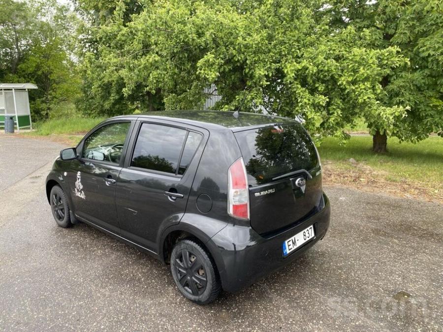 Black Subaru Justy 2008 in Riga, with an engine capacity of 1.00 L and mileage of 147 thousand km for 1350 €, photo 3 on AUTOMOTO.COM.LV