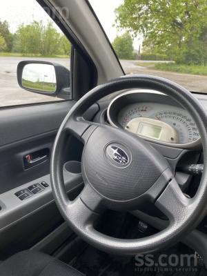 Black Subaru Justy 2008 in Riga, with an engine capacity of 1.00 L and mileage of 147 thousand km for 1350 €, photo 9 on AUTOMOTO.COM.LV