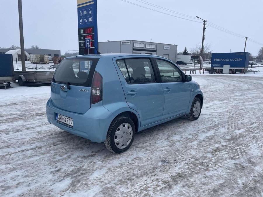 Синий Субару Джасти 2009 в Мариямполе, объемом двигателя 1.00 л и пробегом 170 тыс. км за 1699 €, фото 4 на AUTOMOTO.COM.LV