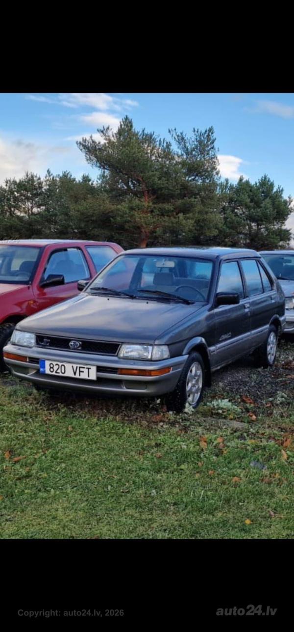 Grey Subaru Justy 1989 in Tallinn, with an engine capacity of 1.20 L and mileage of 100 thousand km for 2000 €, photo 1 on AUTOMOTO.COM.LV