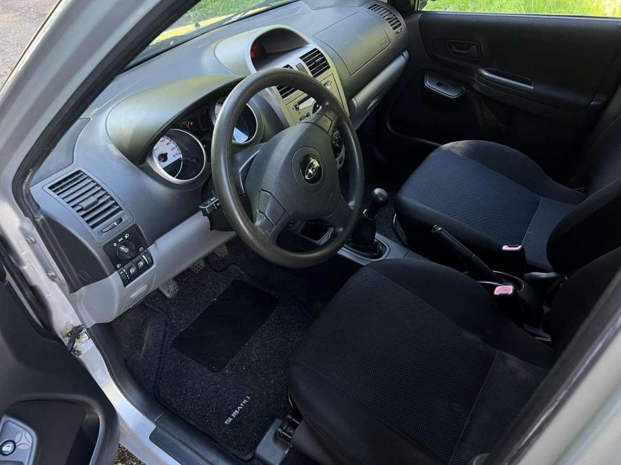 Pelēks Subaru Justy 2006 Utena, ar dzinēja tilpumu 1.33 L un nobraukumu 115 tūkst. km par 2600 €, foto 8 vietnē AUTOMOTO.COM.LV