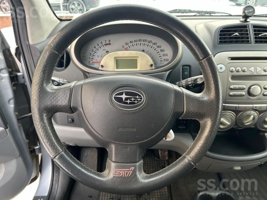 Grey Subaru Justy 2007 in Riga, with an engine capacity of 1.00 L and mileage of 198 thousand km for 1850 €, photo 13 on AUTOMOTO.COM.LV