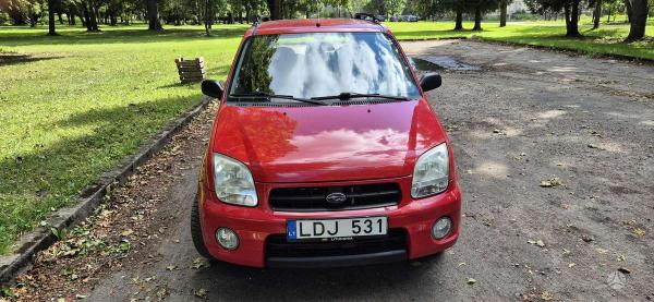 Red Subaru Justy 2006 in Vilnius, with an engine capacity of 1.33 L and mileage of 165 thousand km for 1950 €, photo 1 on AUTOMOTO.COM.LV