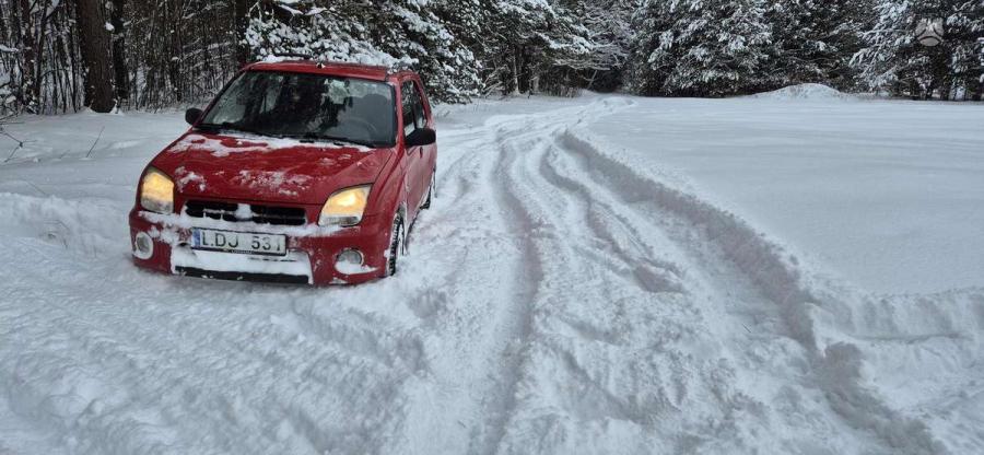 Red Subaru Justy 2006 in Vilnius, with an engine capacity of 1.33 L and mileage of 165 thousand km for 1950 €, photo 15 on AUTOMOTO.COM.LV