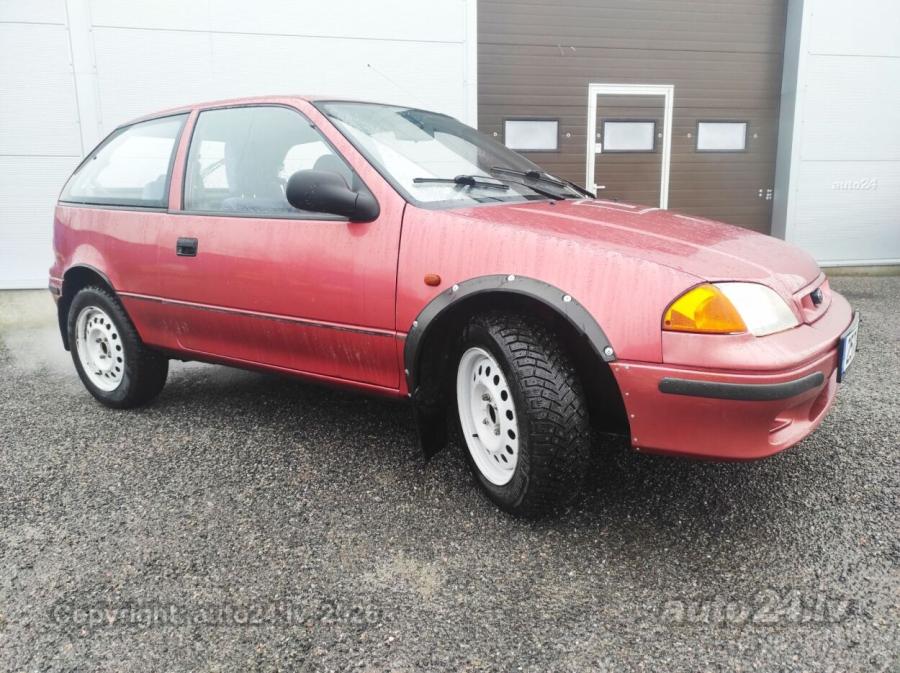 Red Subaru Justy 1999 in Tartu, with an engine capacity of 1.30 L and mileage of 0 thousand km for 4400 €, photo 1 on AUTOMOTO.COM.LV