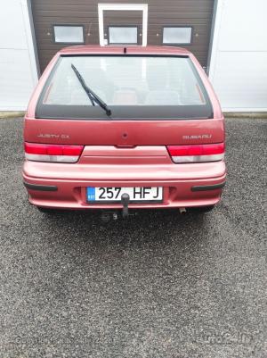 Red Subaru Justy 1999 in Tartu, with an engine capacity of 1.30 L and mileage of 0 thousand km for 4400 €, photo 4 on AUTOMOTO.COM.LV