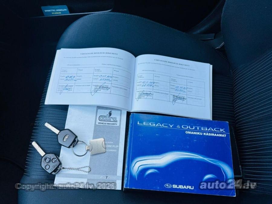 Black Subaru Legacy 2010 in Tallinn, with an engine capacity of 2.50 L and mileage of 218 thousand km for 5300 €, photo 16 on AUTOMOTO.COM.LV